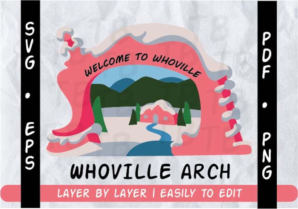 Welcome to Whoville Arch/entrance/sign Inspired Design Cutout - Etsy
