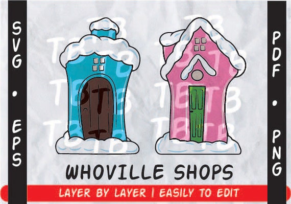 Whoville Shops Inspired Design Cut File Svg Cricut Digital - Etsy UK
