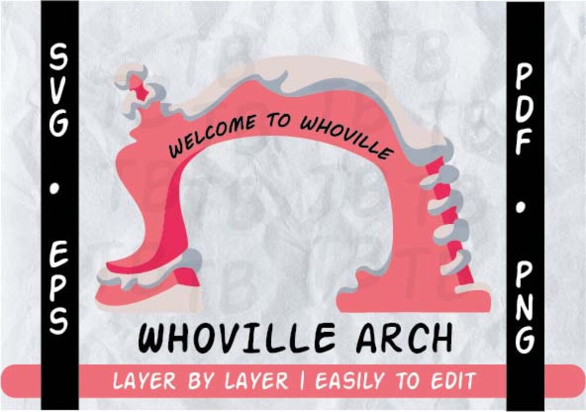 Welcome to Whoville Arch/entrance/sign Inspired Design Cutout - Etsy