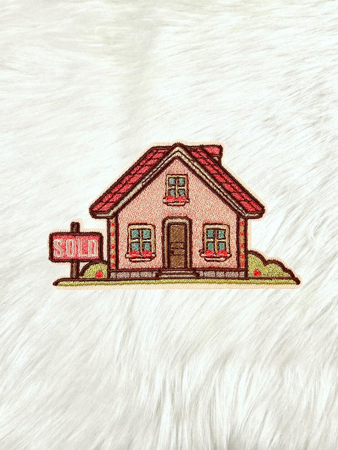 Pink Sold Realtor Cute Home Embroidery Iron on Patch - Etsy