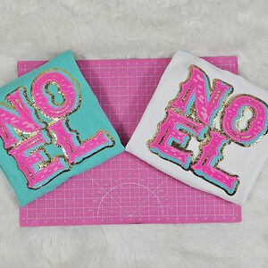 LARGE NOEL Chenille Iron on Patch, NOEL Patch, Christmas Iron on Patch ...