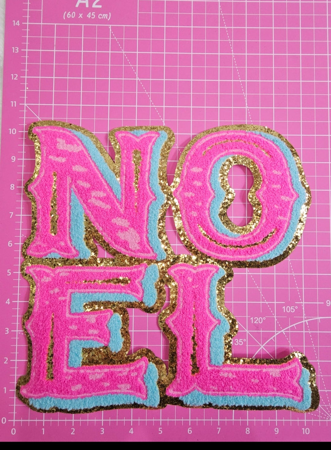 LARGE NOEL Chenille Iron on Patch, NOEL Patch, Christmas Iron on Patch ...