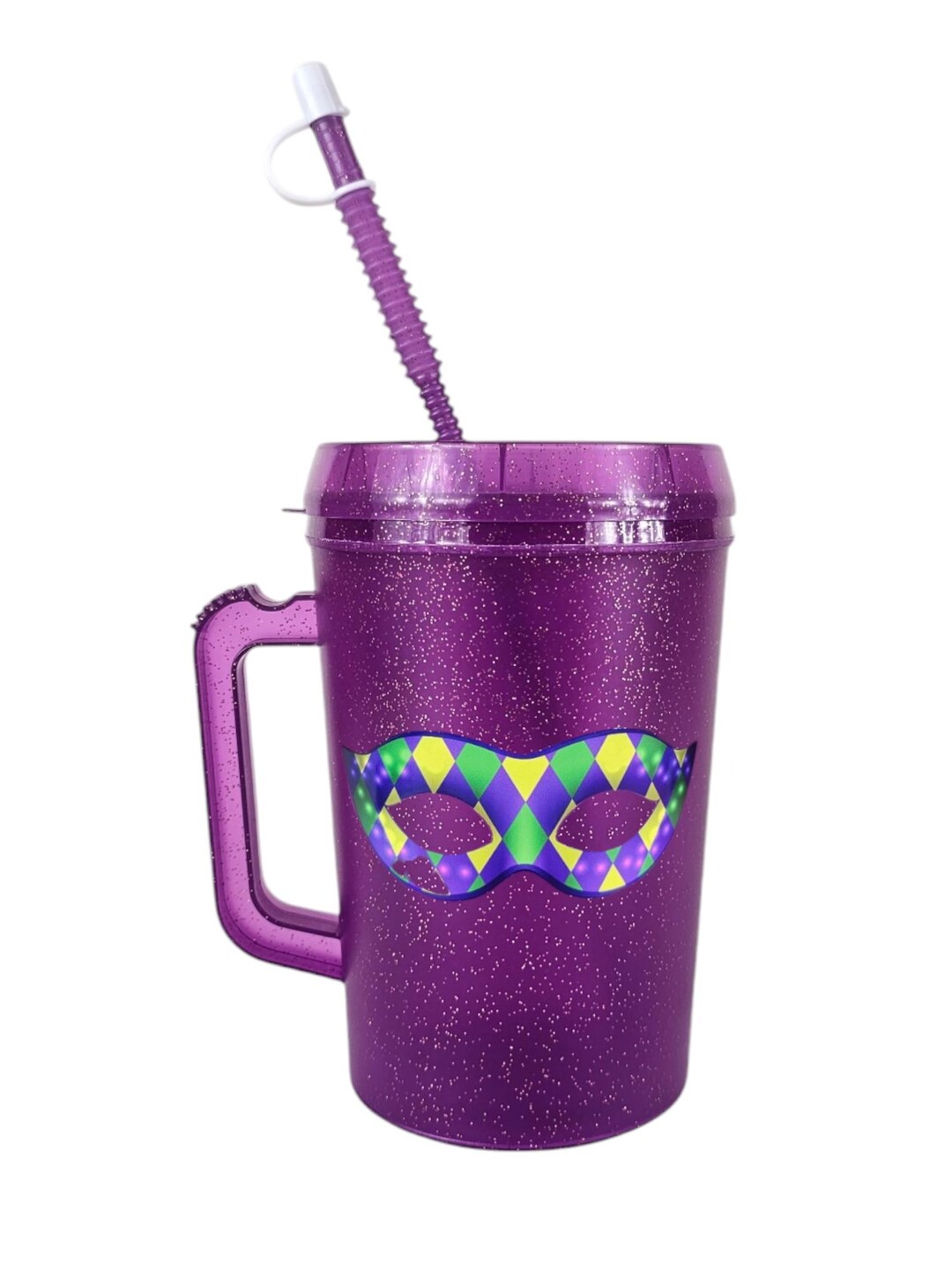 Hip Sips Mardi Gras Mask HIP SIPS Mega Trucker Mug 34oz - Etsy