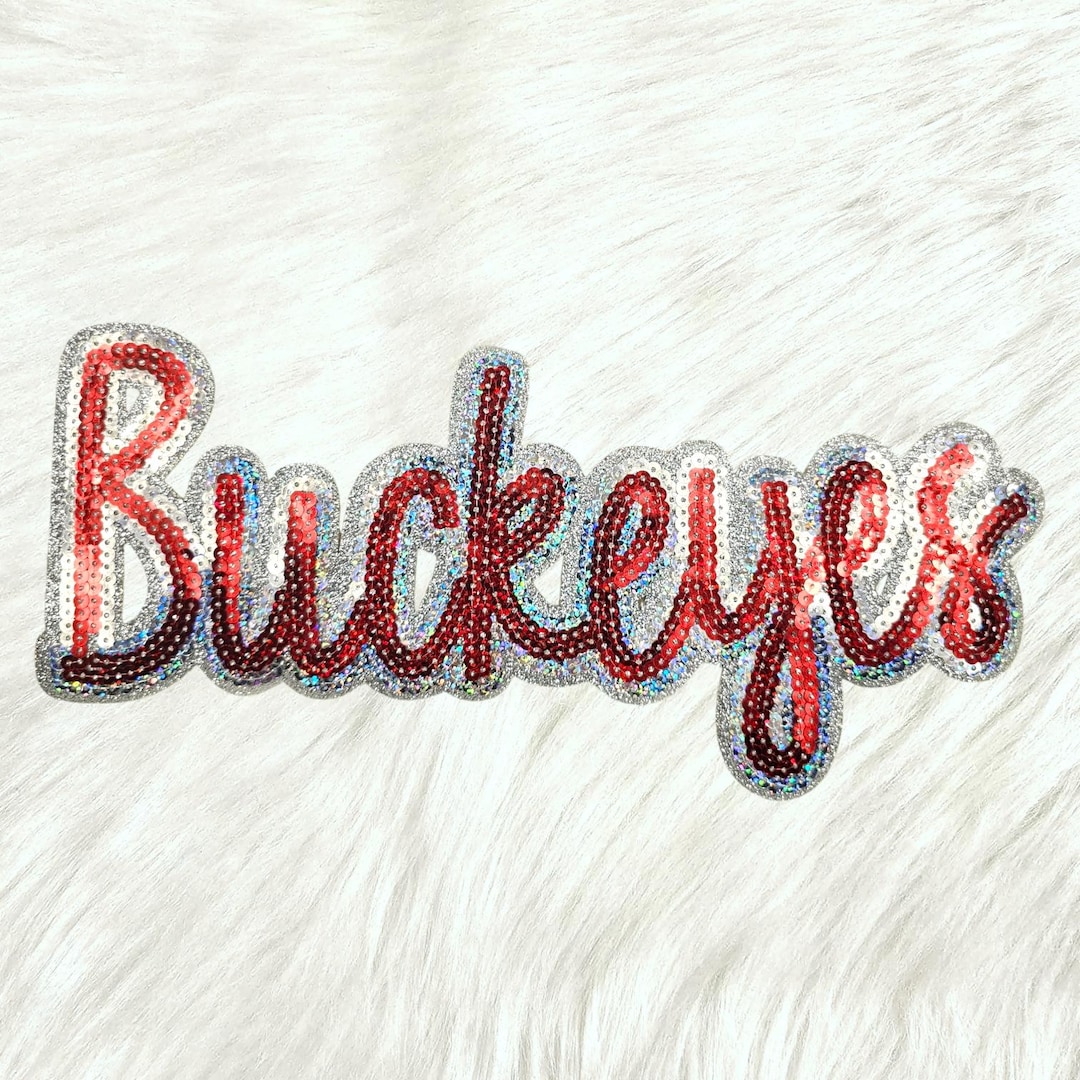 Large Buckeyes Sequin Iron on Patch - Etsy
