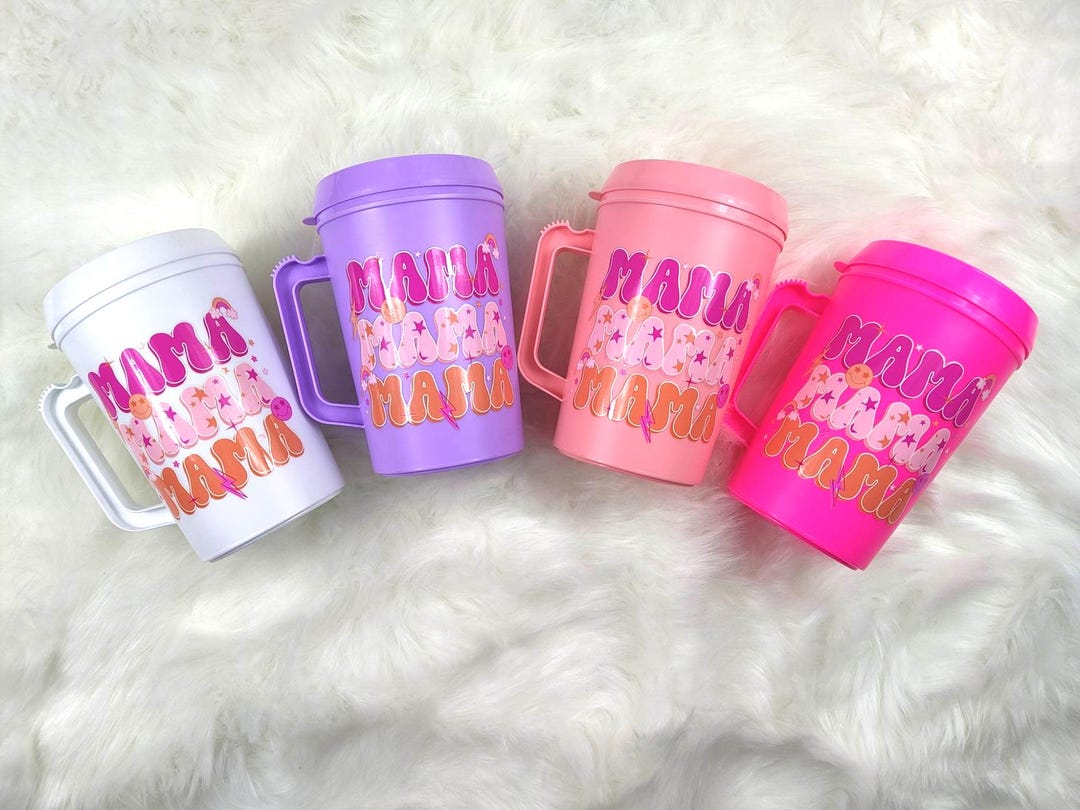 Hip Sips Retro Star Stacked MAMA HIP SIPS Mega Mug 34oz - Etsy