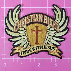 Christian Biker Ride Jesus God Cross Embroidery Iron on Patch - Etsy