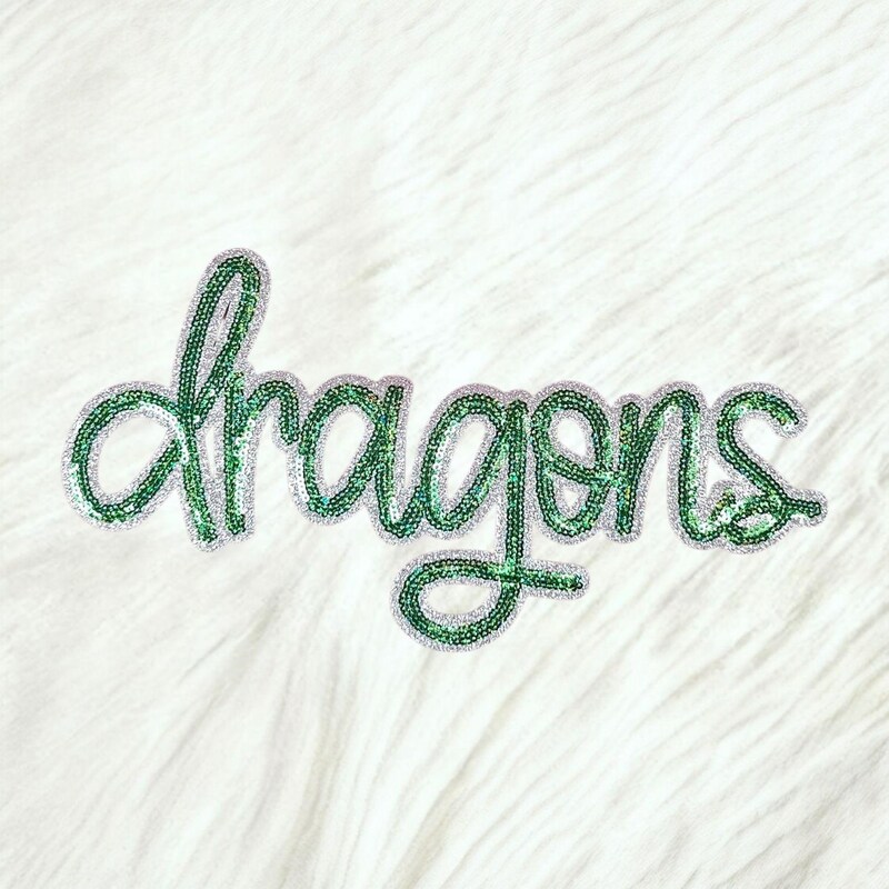 Dragons Sequin Iron On - Etsy