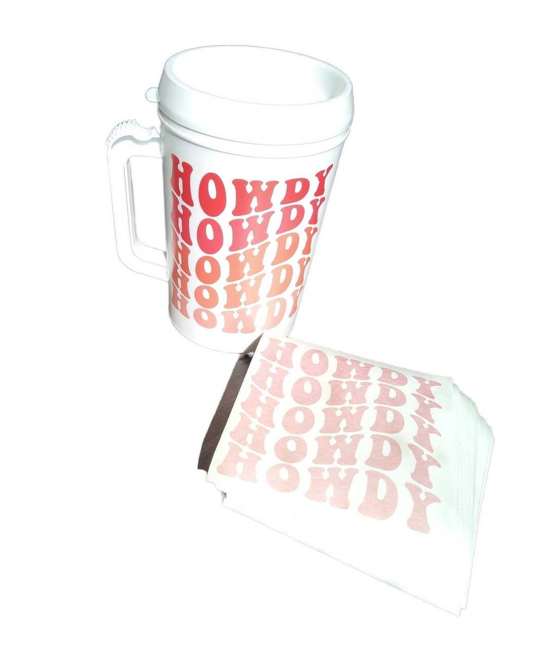 HOWDY Custom Printed Vinyl Decal, Western Decals, Printed Howdy Decal ...