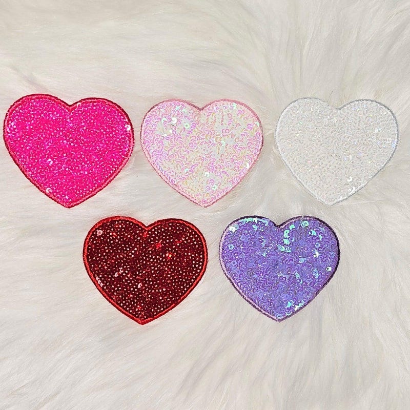 Sequin Heart - Etsy