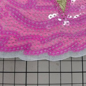 Hot Pink Tiger Sequin Mascot Iron on Patch - Etsy