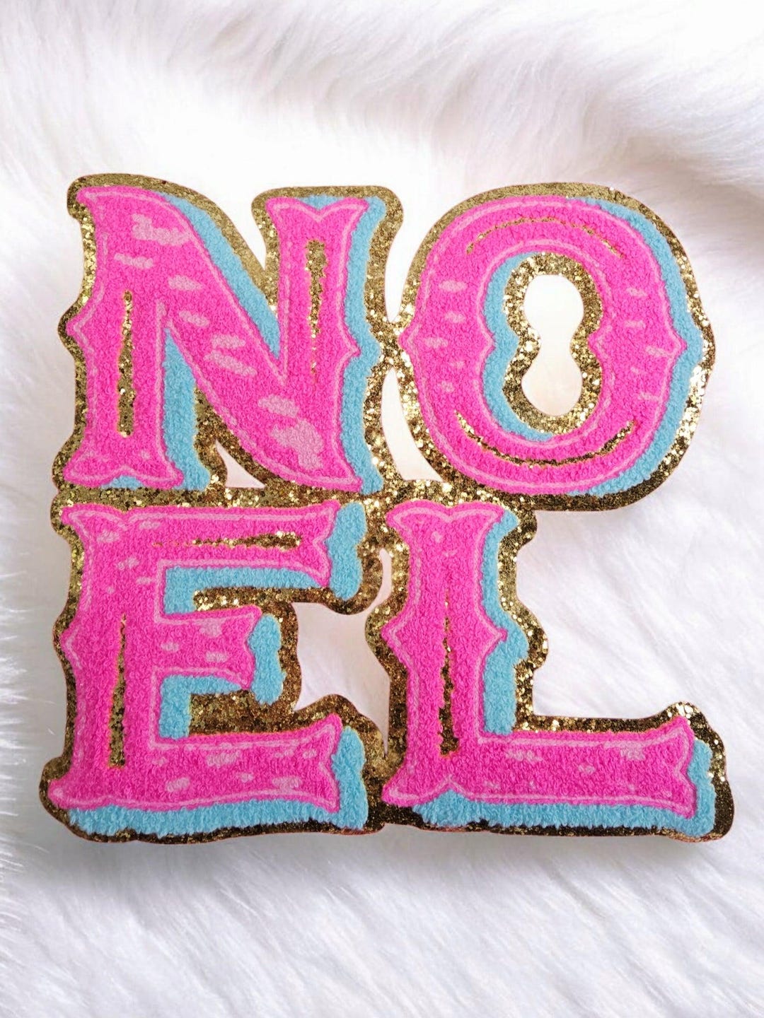 LARGE NOEL Chenille Iron on Patch, NOEL Patch, Christmas Iron on Patch ...