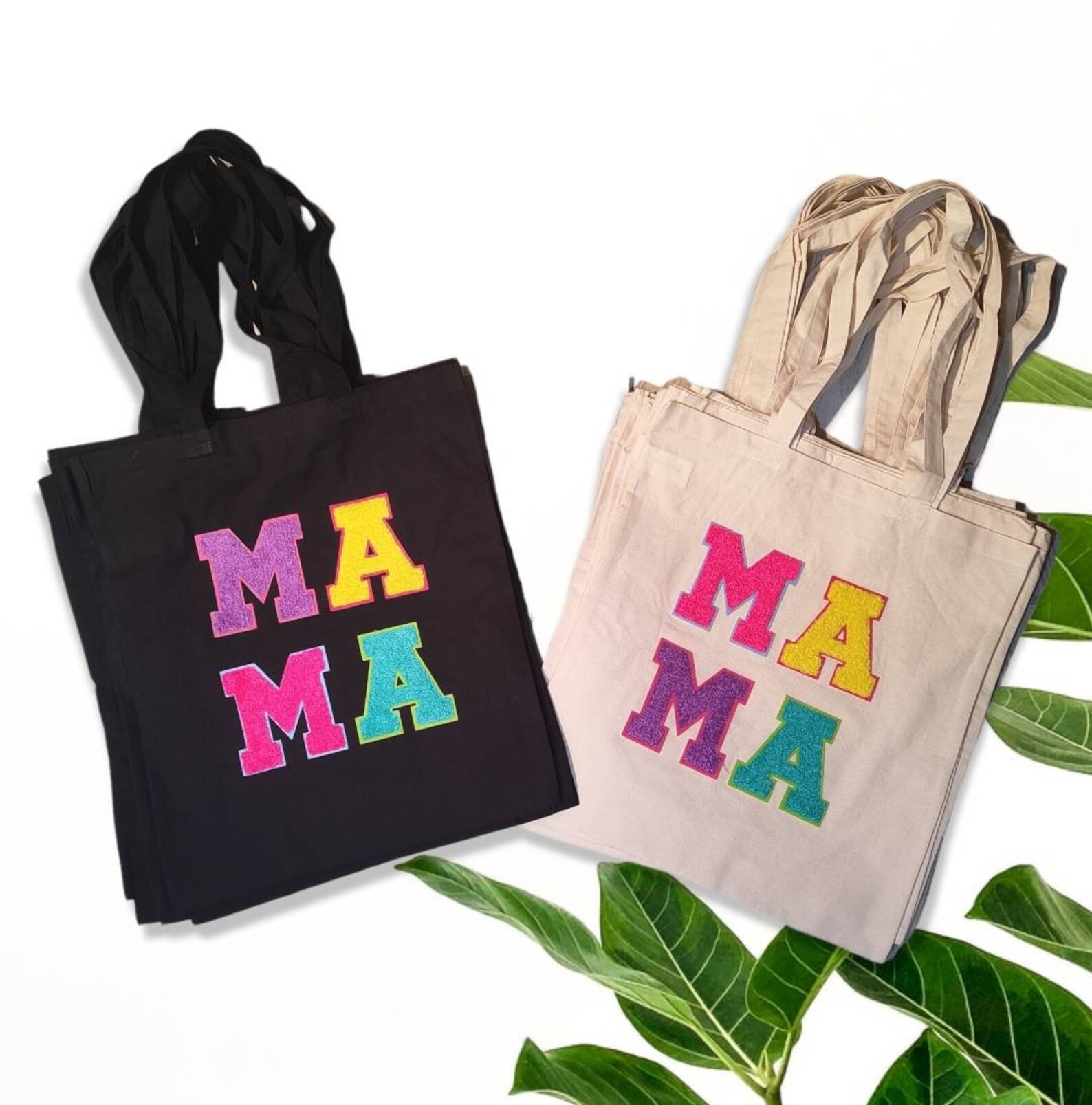 MAMA Tote Bag Chenille Letter Reusable Tote Mom Bag MAMA - Etsy