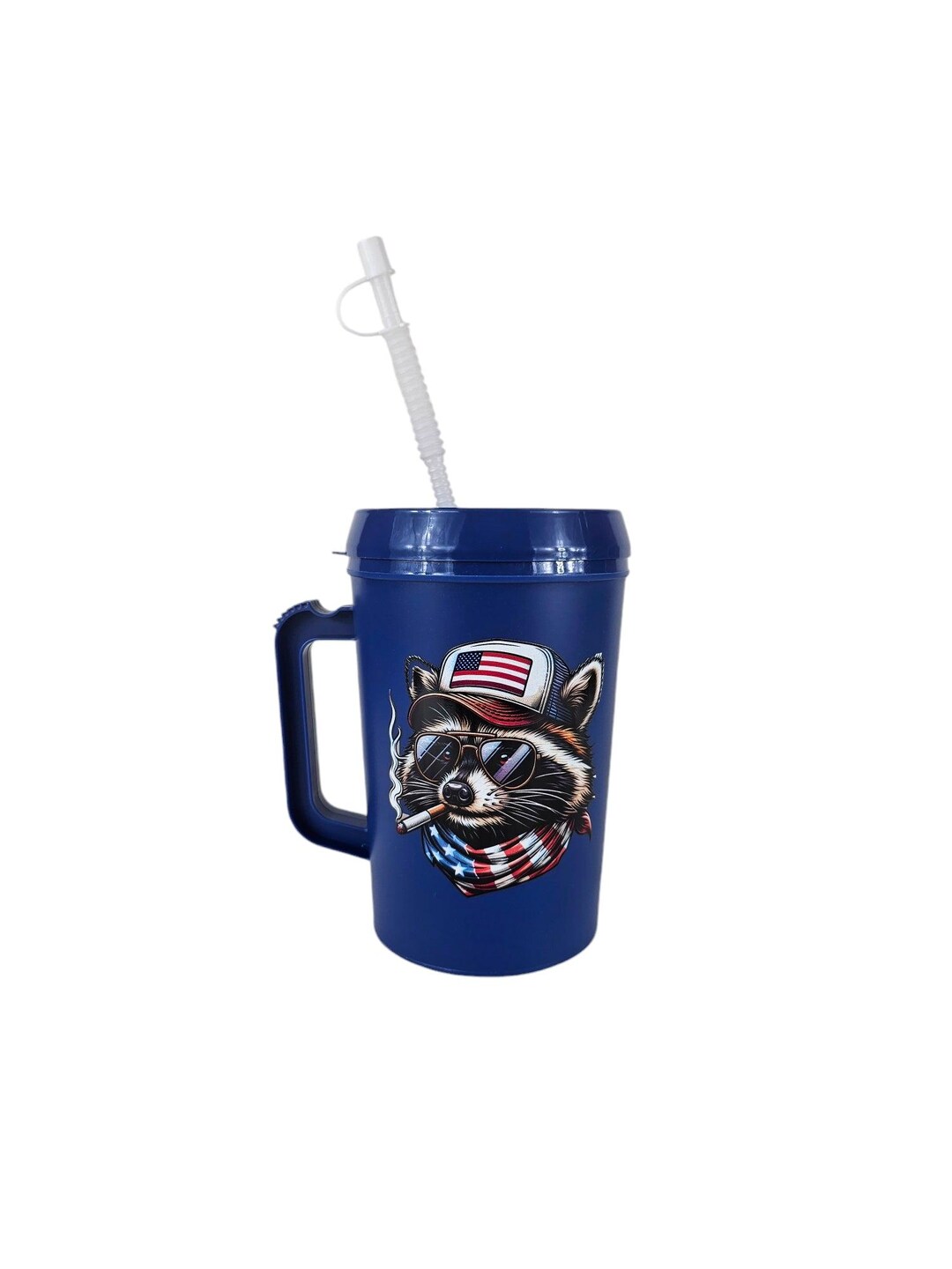 Hip Sips USA Raccoon Trashy Mega Trucker Mug 34oz - Etsy