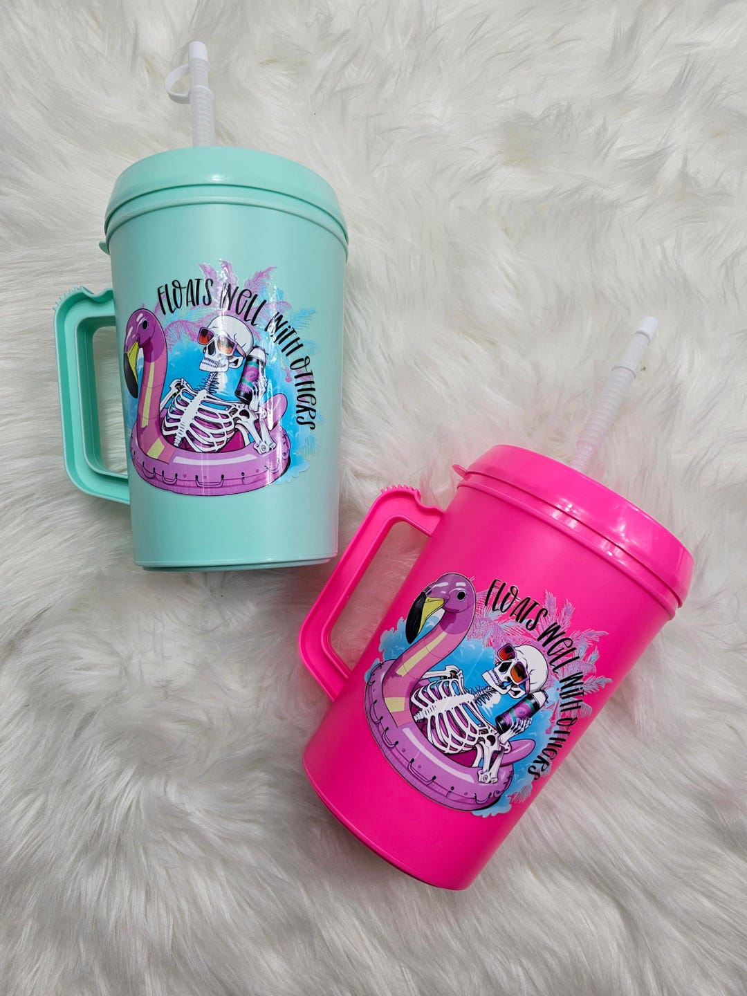 Hip Sips Floats Well With Others' HIP SIPS Mega Mug 34oz - Etsy