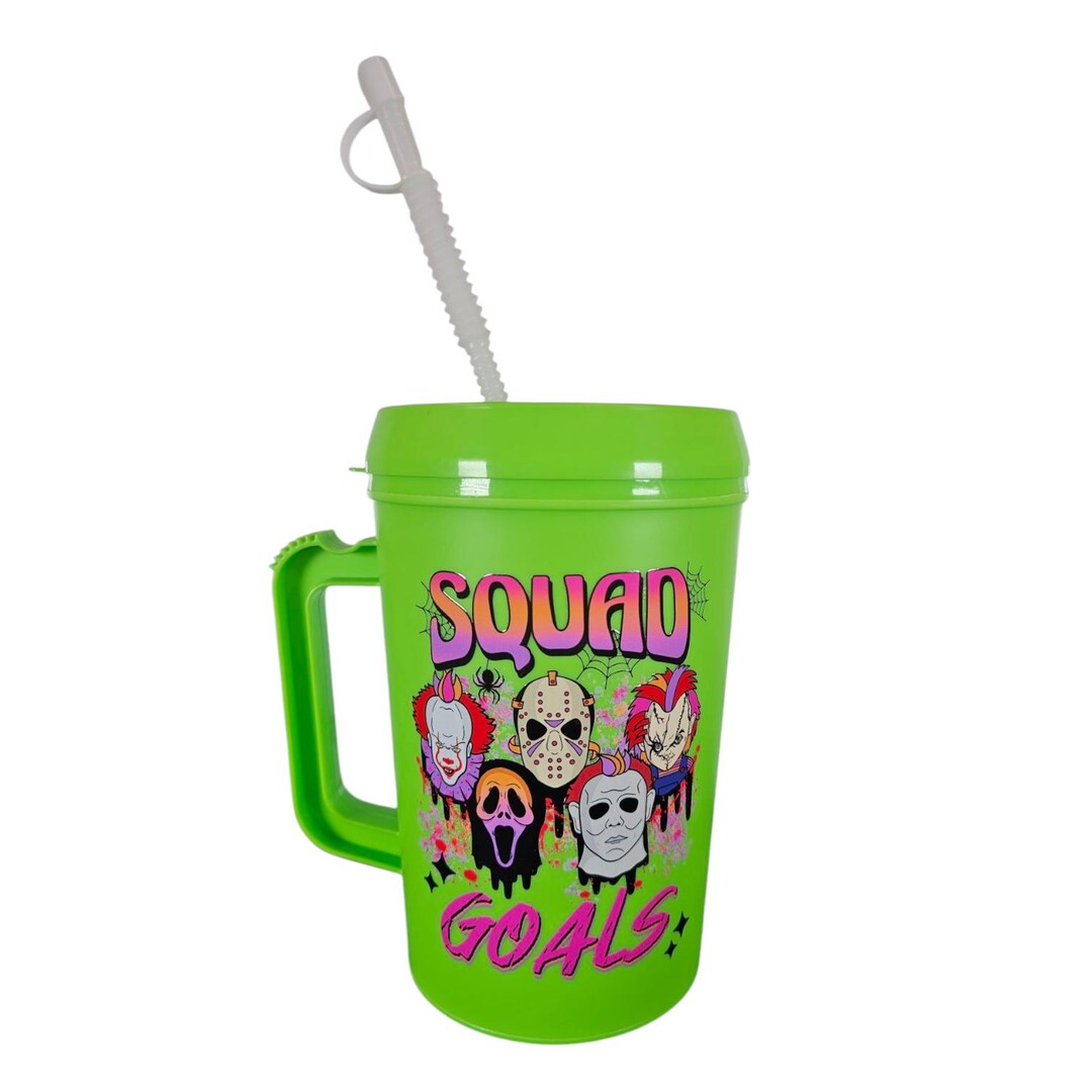 Squad Goals Scary HIP SIPS Mega Trucker Mug 34oz - Etsy