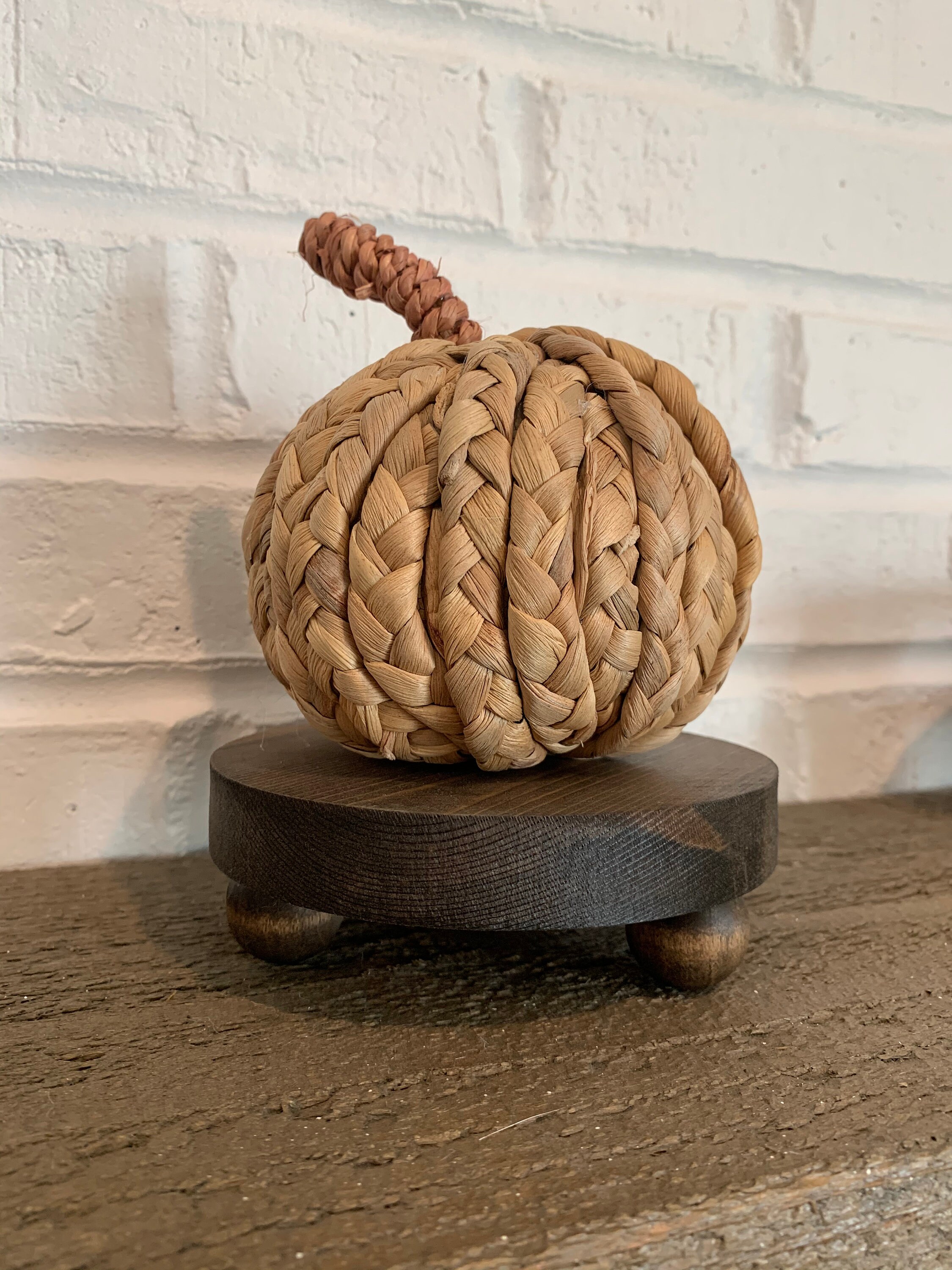 Circle Wood Stand / Round Wood Riser / Farmhouse Riser Stand / - Etsy