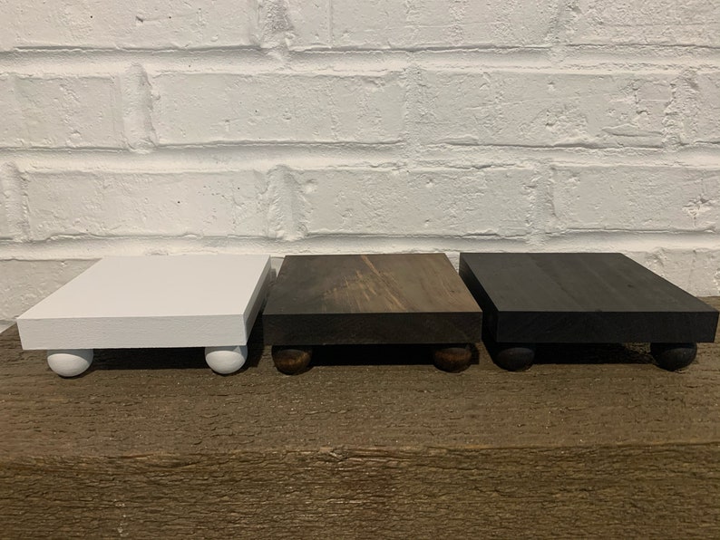 Square Wood Riser / Square Wood Stand / Farmhouse Riser Stand - Etsy