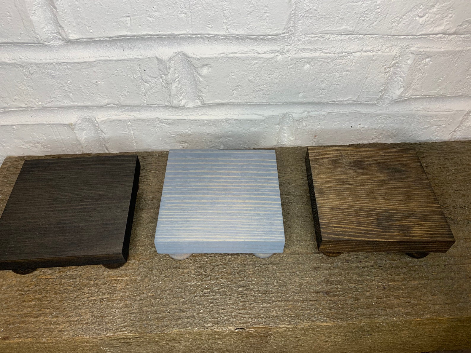 Square Wood Riser Stand / Pedestal Tray / Farmhouse Riser Stand ...