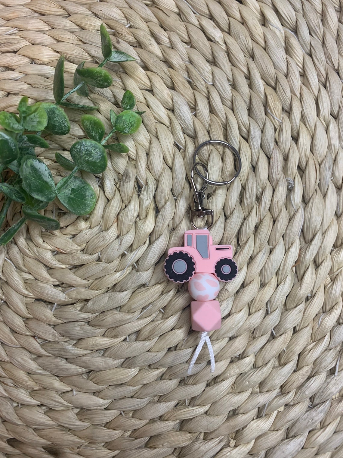 Tractor Mini Keychain / Green Tractor Mini Keychain / Tractor Keychain ...