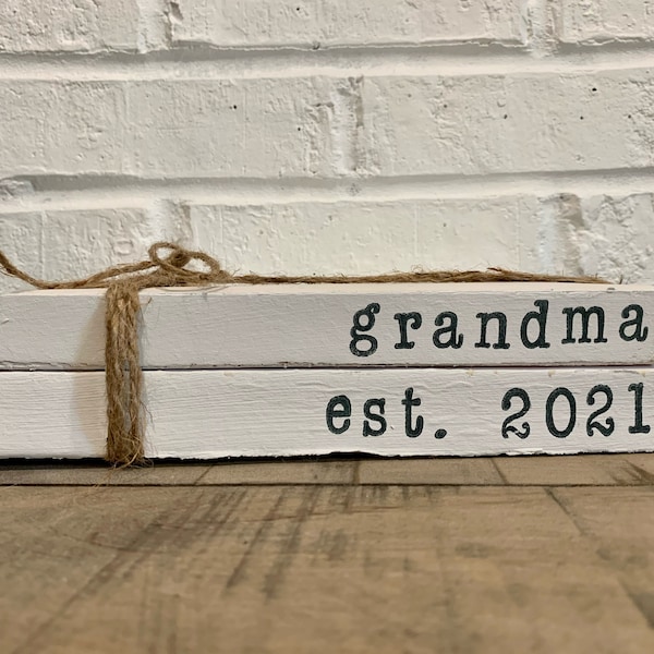 Stamped Book Stack - Etsy