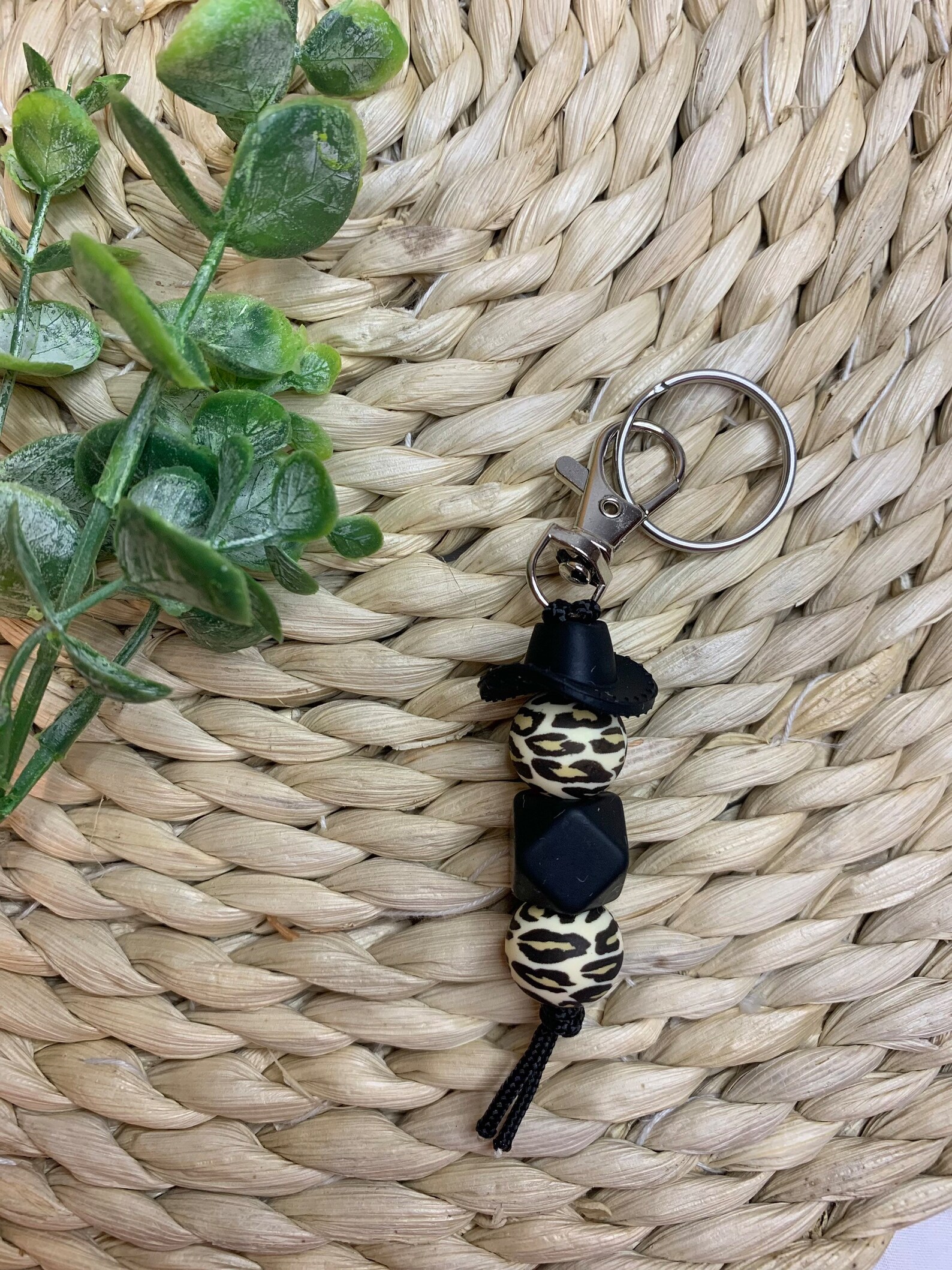 Cowboy Hat Mini Keychain / Cow Print Keychain / Pink Cow Print Keychain ...