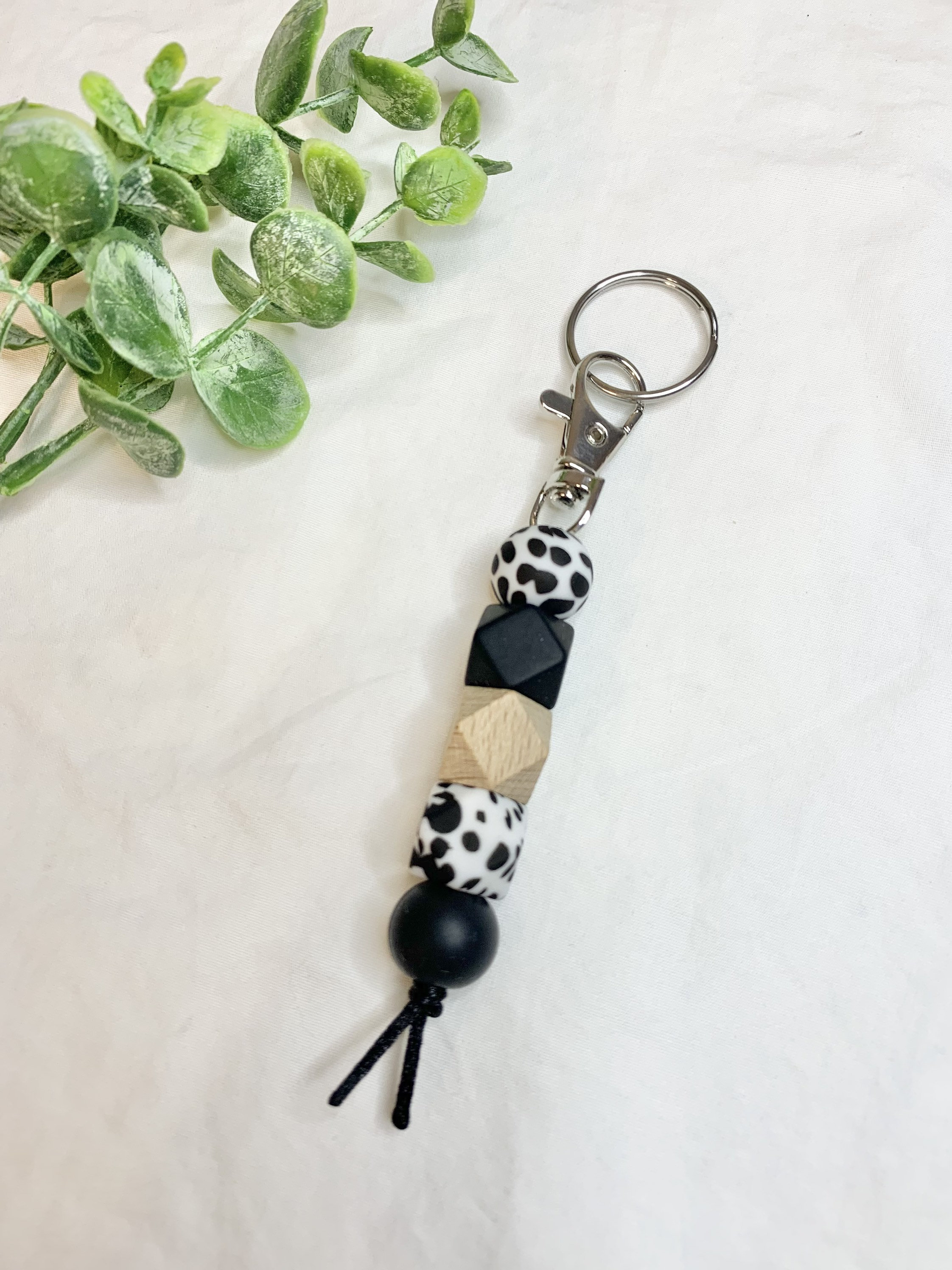 Leopard Print Keychain/ Cow Print Keychain / Floral Print - Etsy