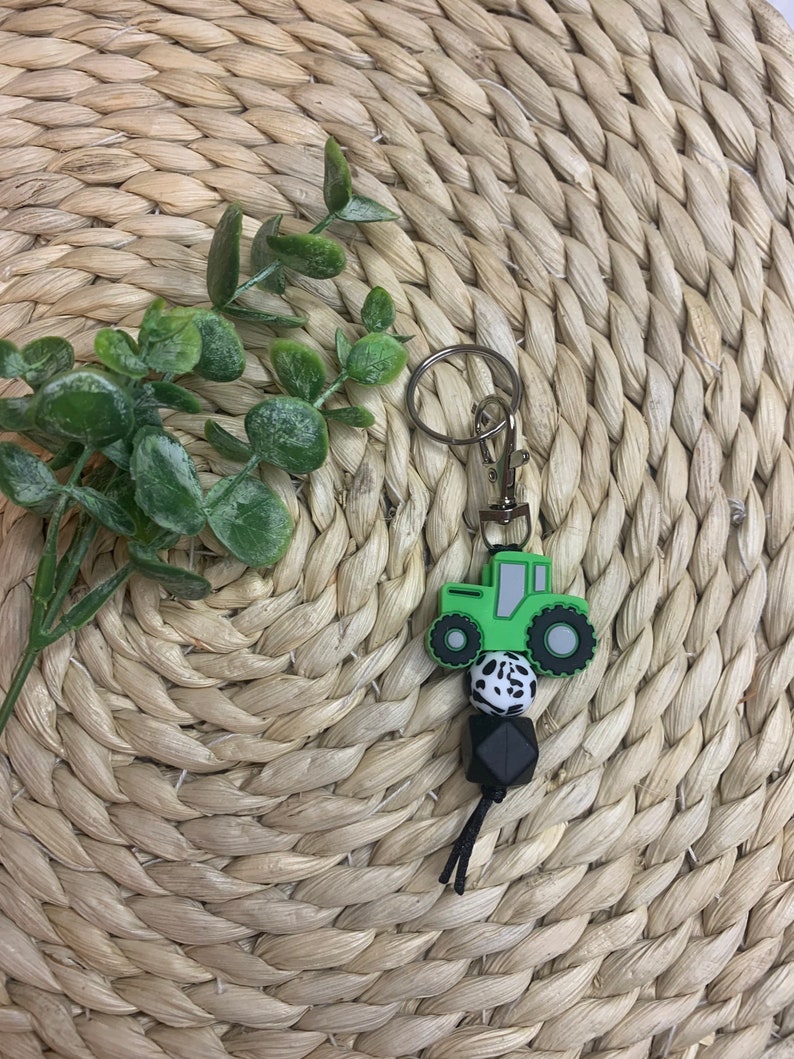 Tractor Mini Keychain / Green Tractor Mini Keychain / Tractor - Etsy