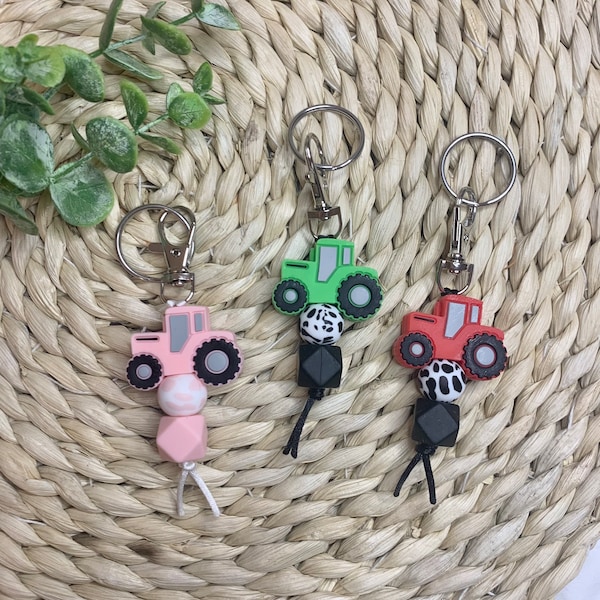 Tractor Keychain - Etsy