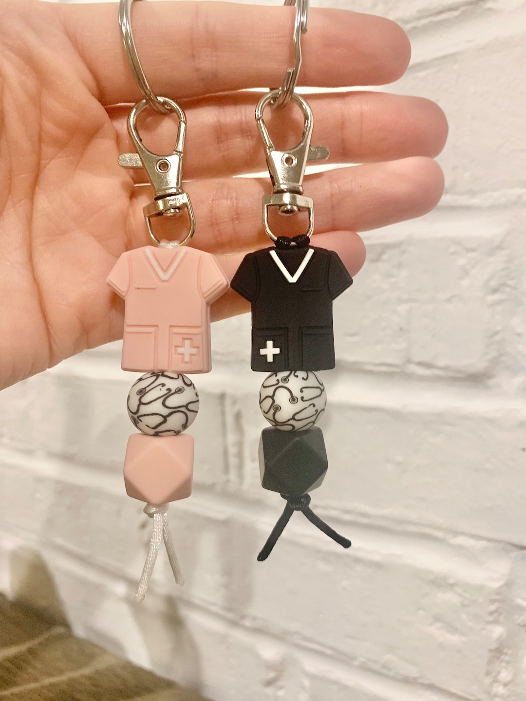 Scrubs Mini Keychain / Mini Silicone Bead Keychain / Stethoscope ...