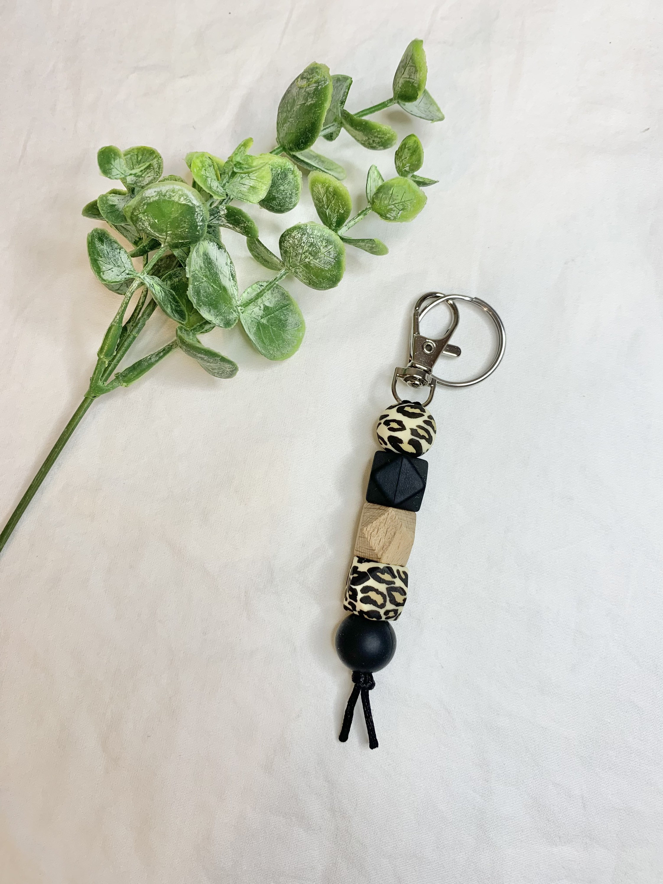 Leopard Print Keychain/ Cow Print Keychain / Floral Print - Etsy