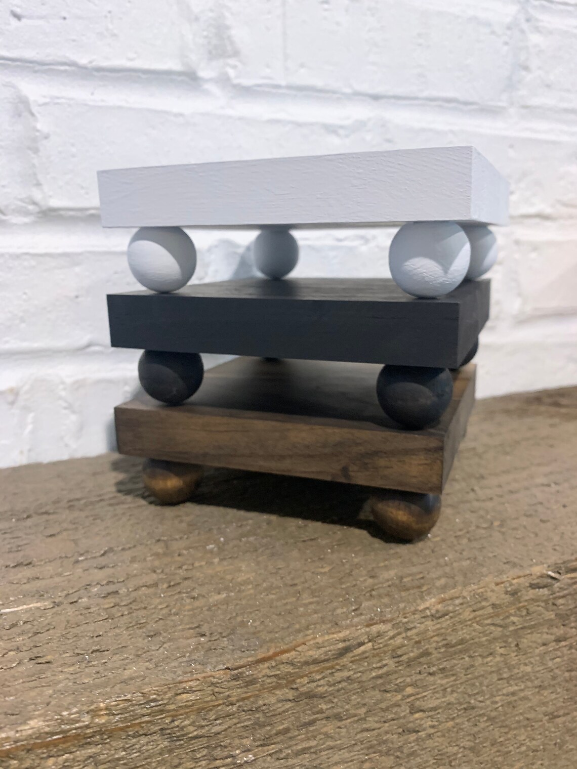 Square Wood Riser / Square Wood Stand / Farmhouse Riser Stand - Etsy