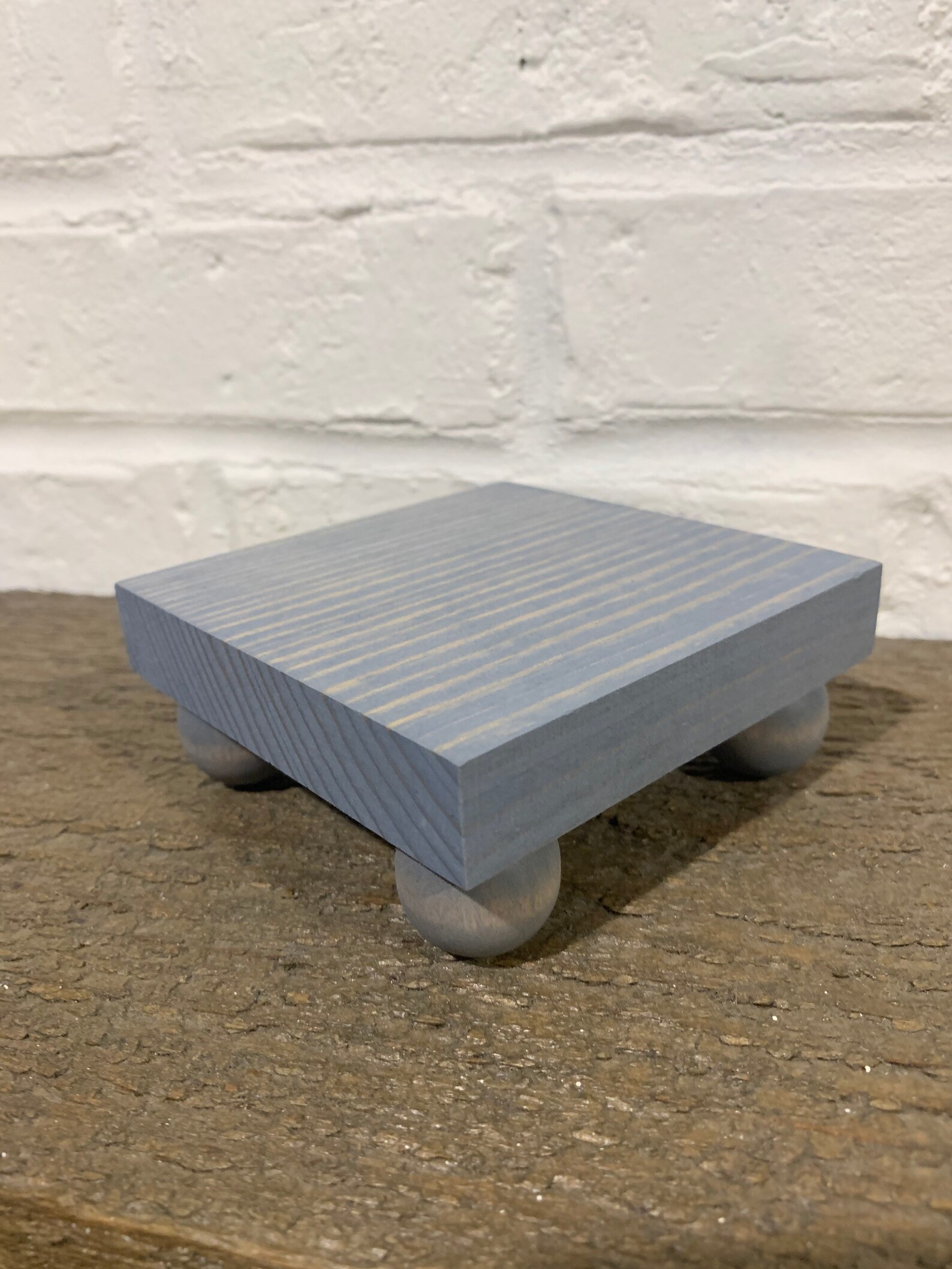 Square Wood Riser Stand / Pedestal Tray / Farmhouse Riser | Etsy