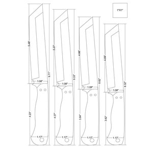 Tanto Knife Template, Knives, Survival Knife, Knifemaking Template - Etsy