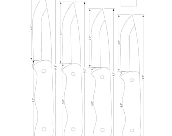 Tanto Knife Template, Knives, Survival Knife, Knifemaking Template - Etsy