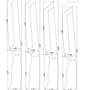 Tanto Knife Template, Knives, Survival Knife, Knifemaking Template - Etsy