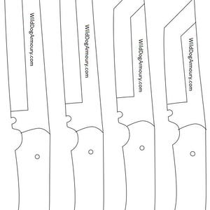 Tanto Knife Template: Knifemaking Blueprint (digital Download) - Etsy