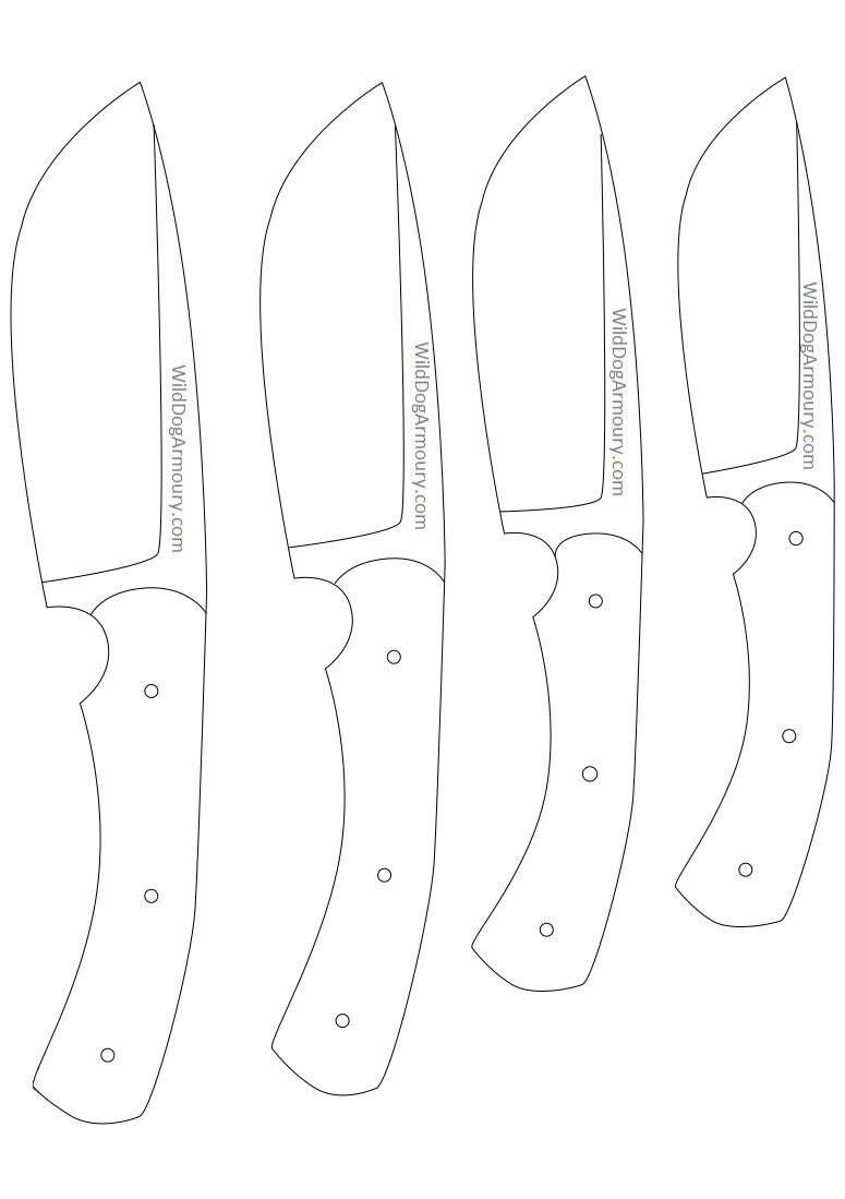 Knife Template, Knives, Survival Knife, Knifemaking Template - Etsy