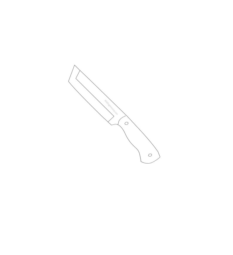 Tanto Knife Template, Knives, Survival Knife, Knifemaking Template - Etsy