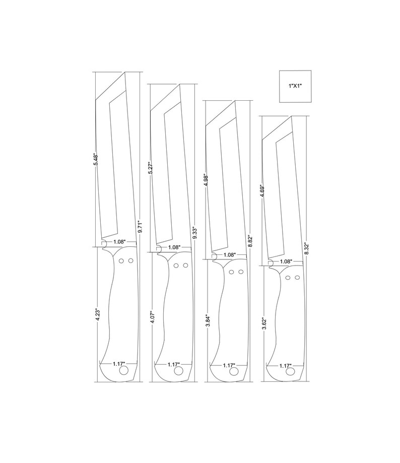 Tanto Knife Template, Knives, Survival Knife, Knifemaking Template - Etsy