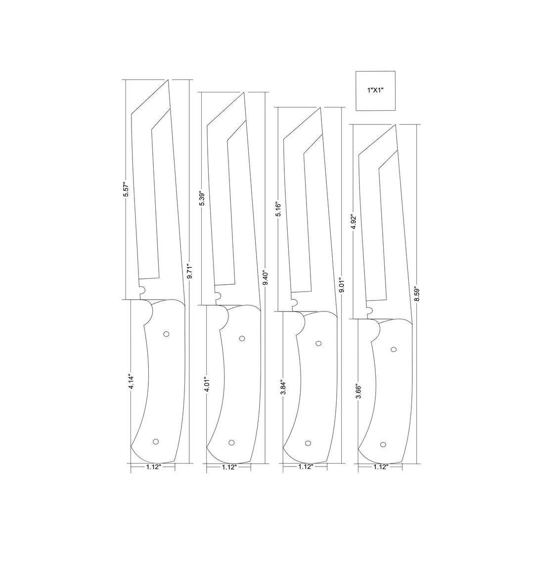 Tanto Knife Template: Knifemaking Blueprint (digital Download) - Etsy