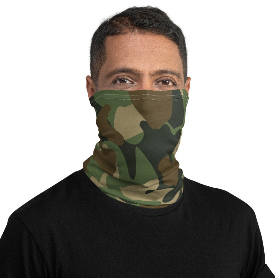 Universal Neck Gaiter With Camo Army Print, Camo Balaclava Neck ...
