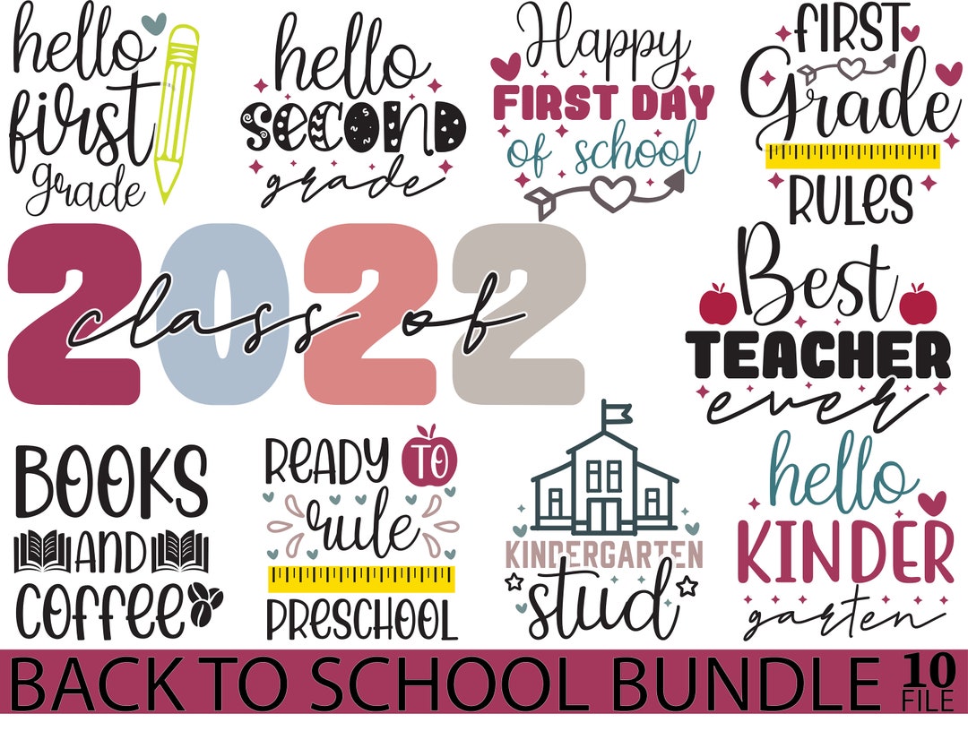 Zurück zur Schule SVG Hallo Schule SVG Bundle Lehrer svg - Etsy.de