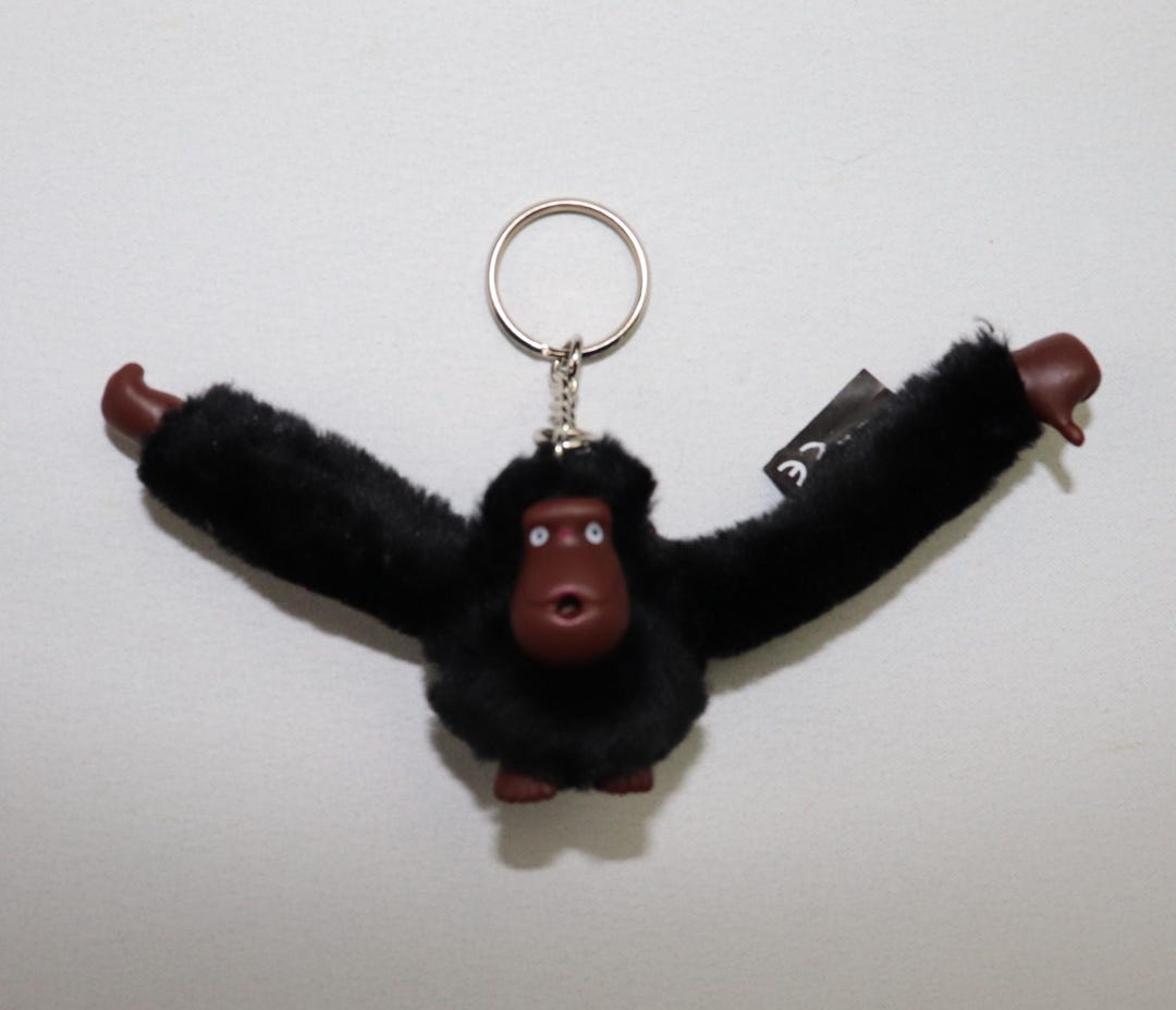 Kipling Monkey Keychain Ring Black Color- New Without Tag - Etsy