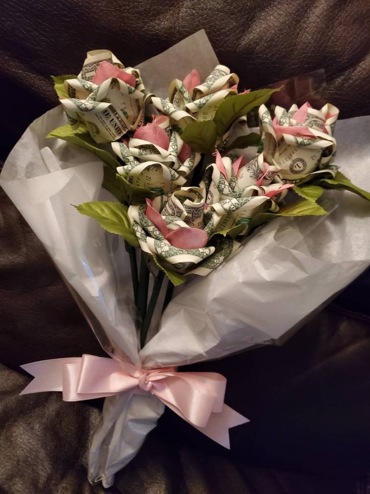 Money Rose Bouquet | Etsy Money Rose Bouquet | Etsy