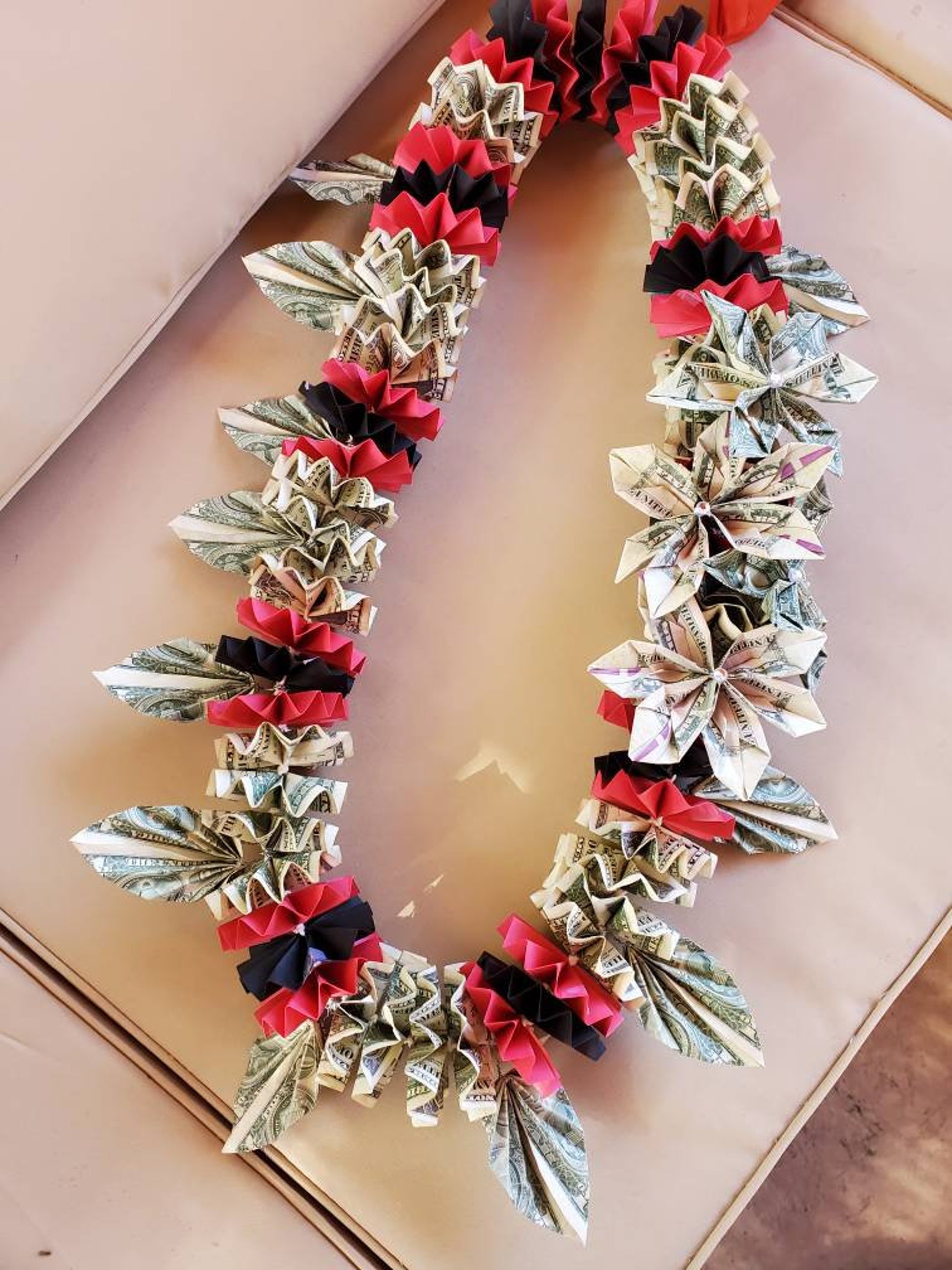Money Lei With Double Add On Etsy Money Lei With Double Add On Etsy