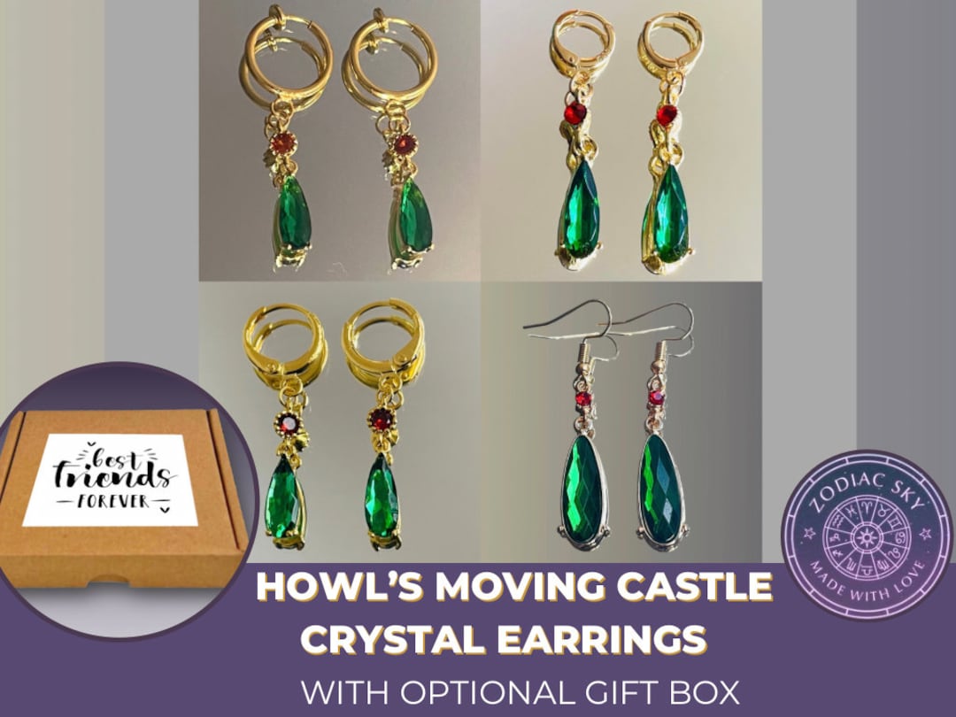 Personalised Anime Jewellery Gift Box: Howl’s Moving Castle Green ...