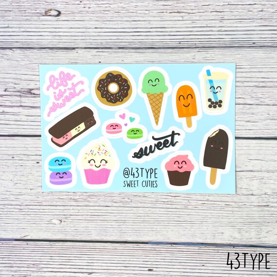 Sweet Cuties Sticker Sheet | Etsy