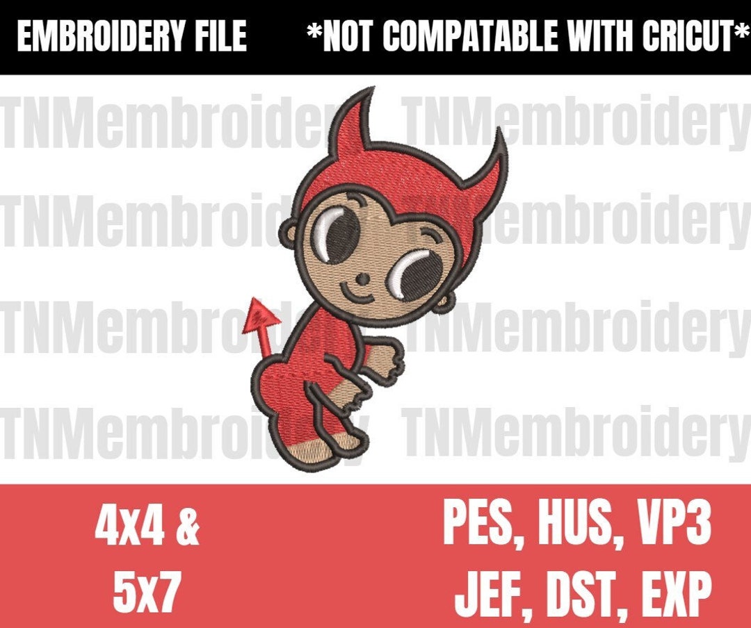 Karol G Devil Character Embroidery File 2 Sizes 6 Formats Manana Sera ...