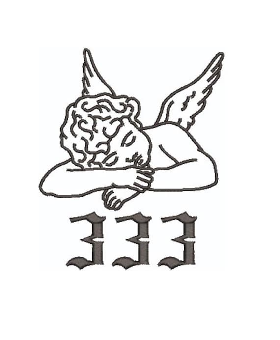 Angel Number 333 Embroidery File 4 Sizes 5 Formats | Etsy
