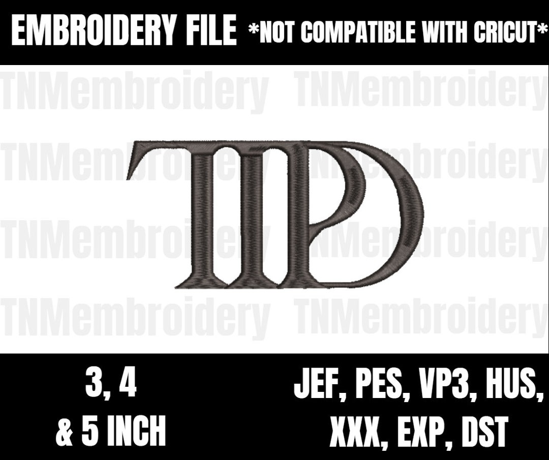 TTPD Embroidery File 3 Sizes All's Fair in Love and Poetry - Etsy